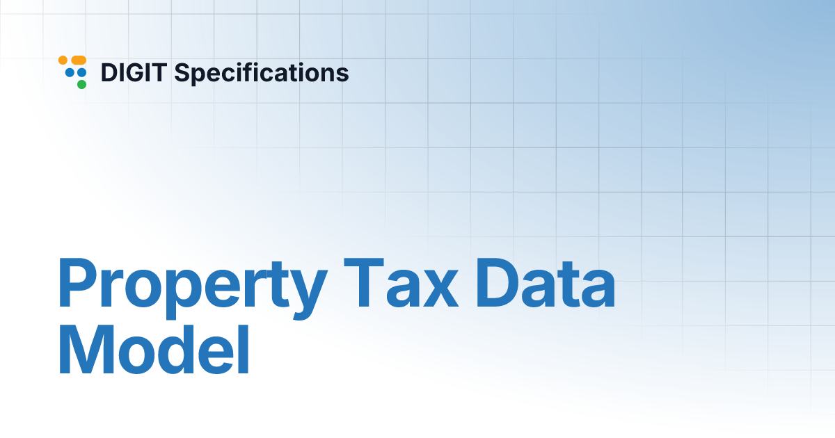 Property Tax Data Model | DIGIT Specifications